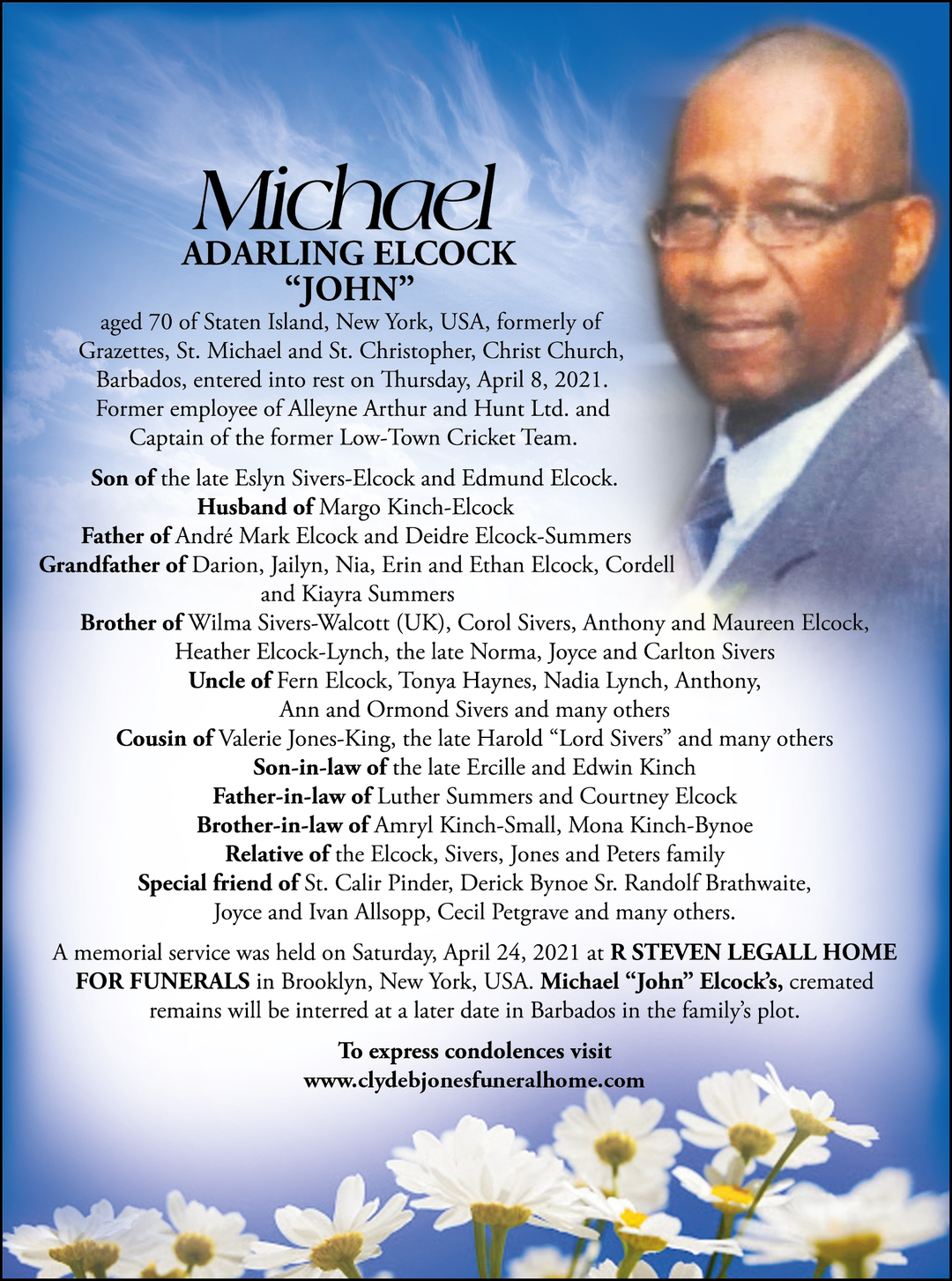 Michael Adarling Elcock - nationnews.com