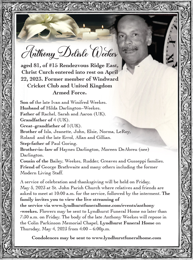 Anthony Weekes - nationnews.com