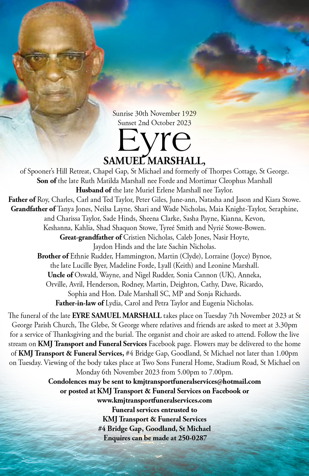 EYRE SAMUEL MARSHALL - nationnews.com
