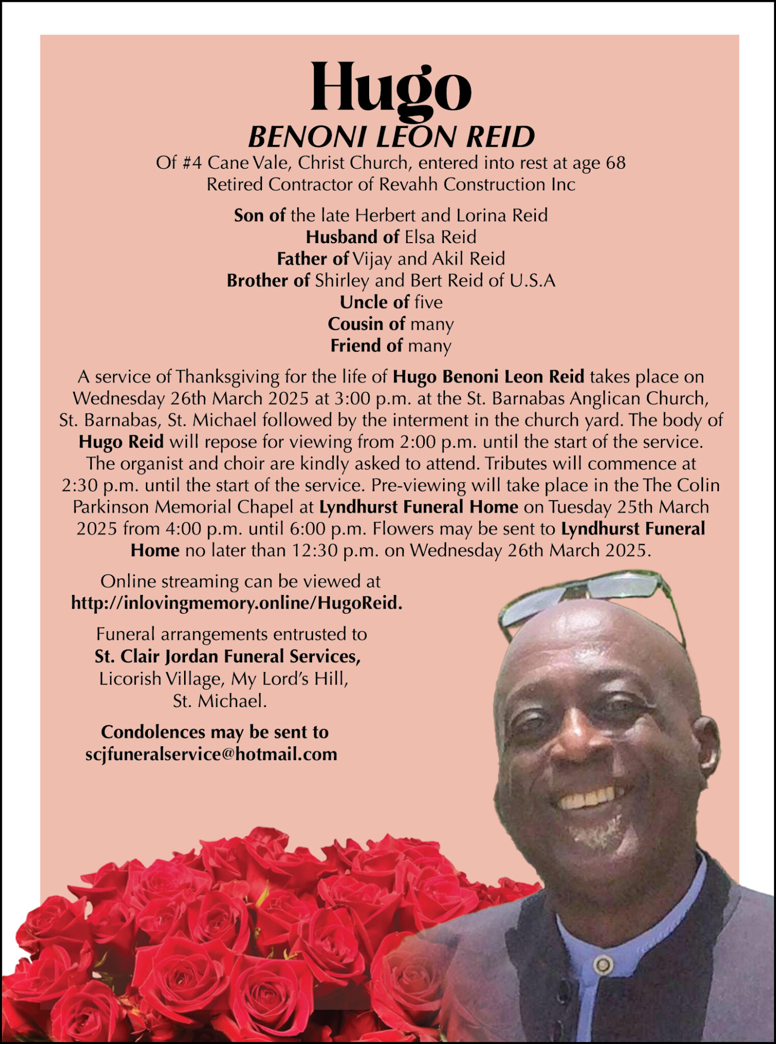 Hugo Benoni Leon Reid - nationnews.com