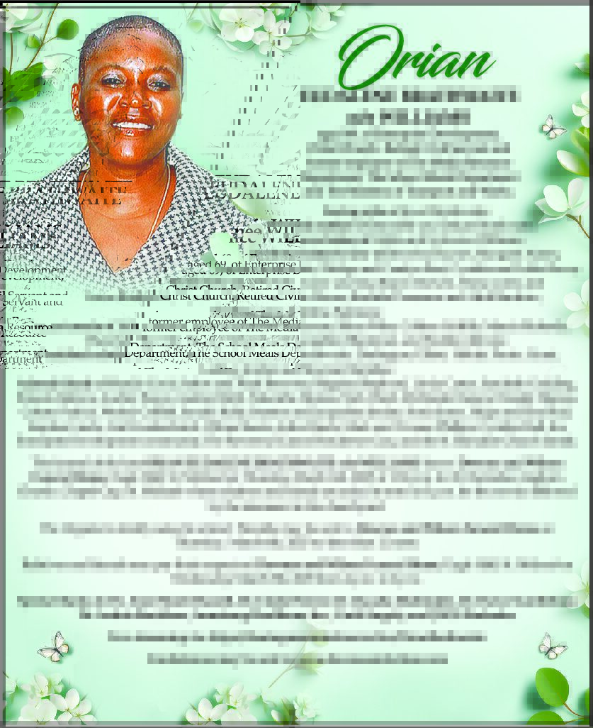 Orian Eudalene Brathwaite née Williams - nationnews.com