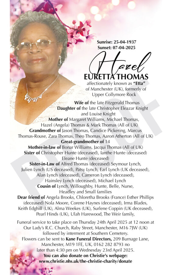 Hazel Euretta Thomas - nationnews.com