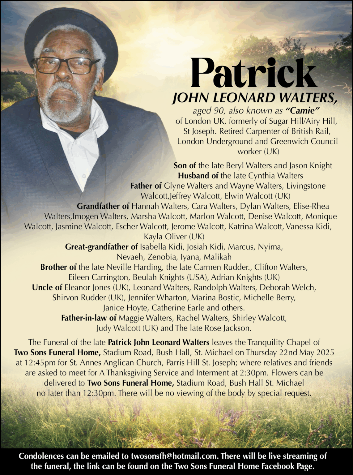 PATRICK JOHN LEONARD WALTERS - nationnews.com