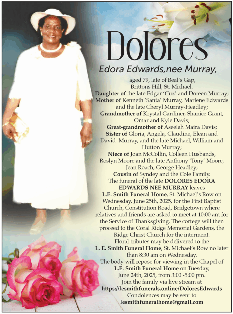 Dolores Edora Edwards nee Murray - nationnews.com