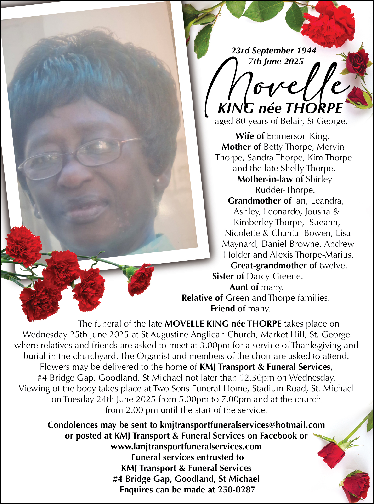 Movelle King nee Thorpe - nationnews.com