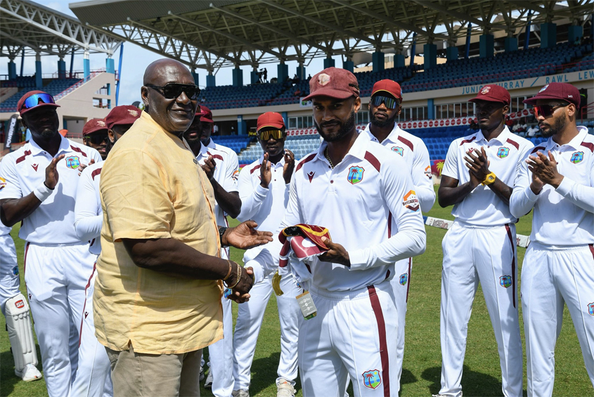 Estwick presents Brathwaite with milestone cap - nationnews.com