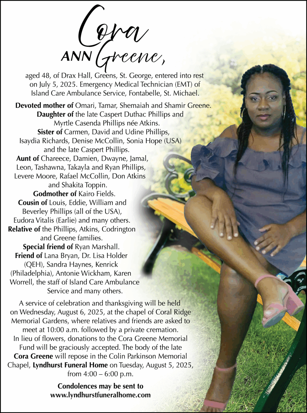 Cora Ann Greene - nationnews.com