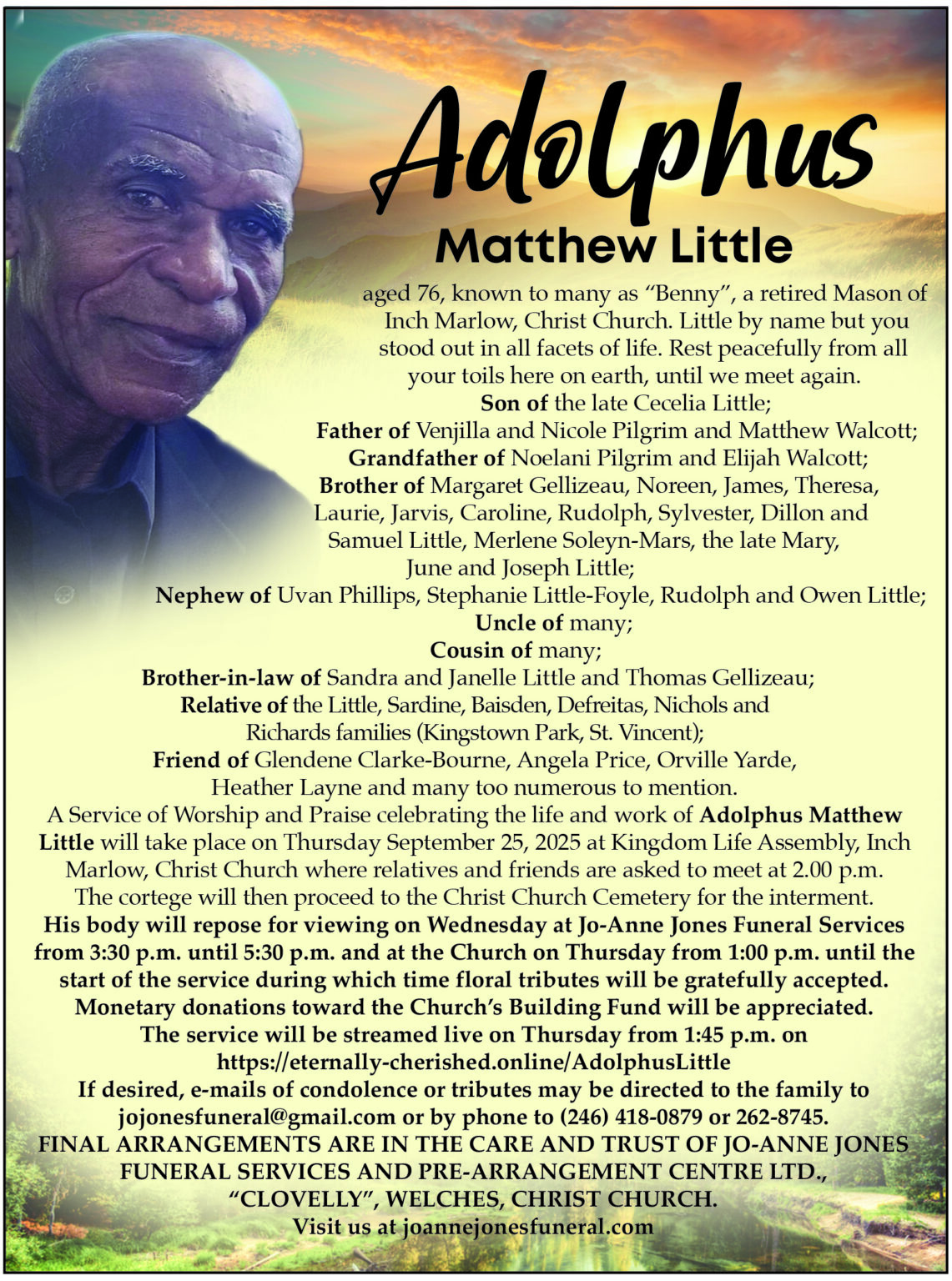 Adolphus Matthew Little - nationnews.com
