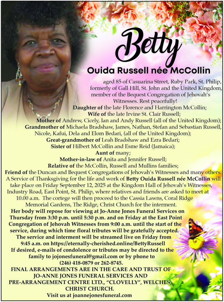 Betty Ouida Russell née McCollin - nationnews.com
