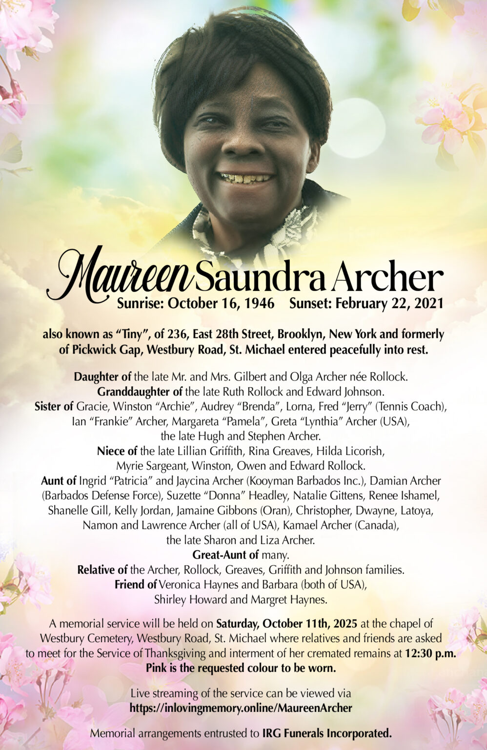 Maureen Saundra Archer - nationnews.com
