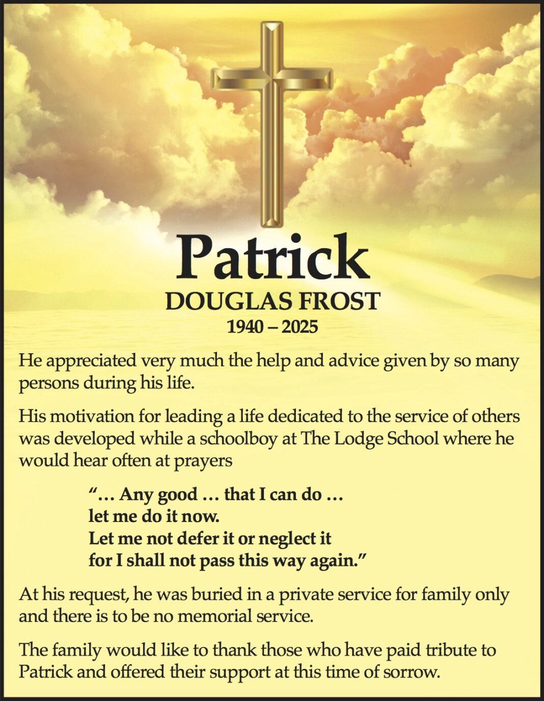 Patrick Douglas Frost - nationnews.com