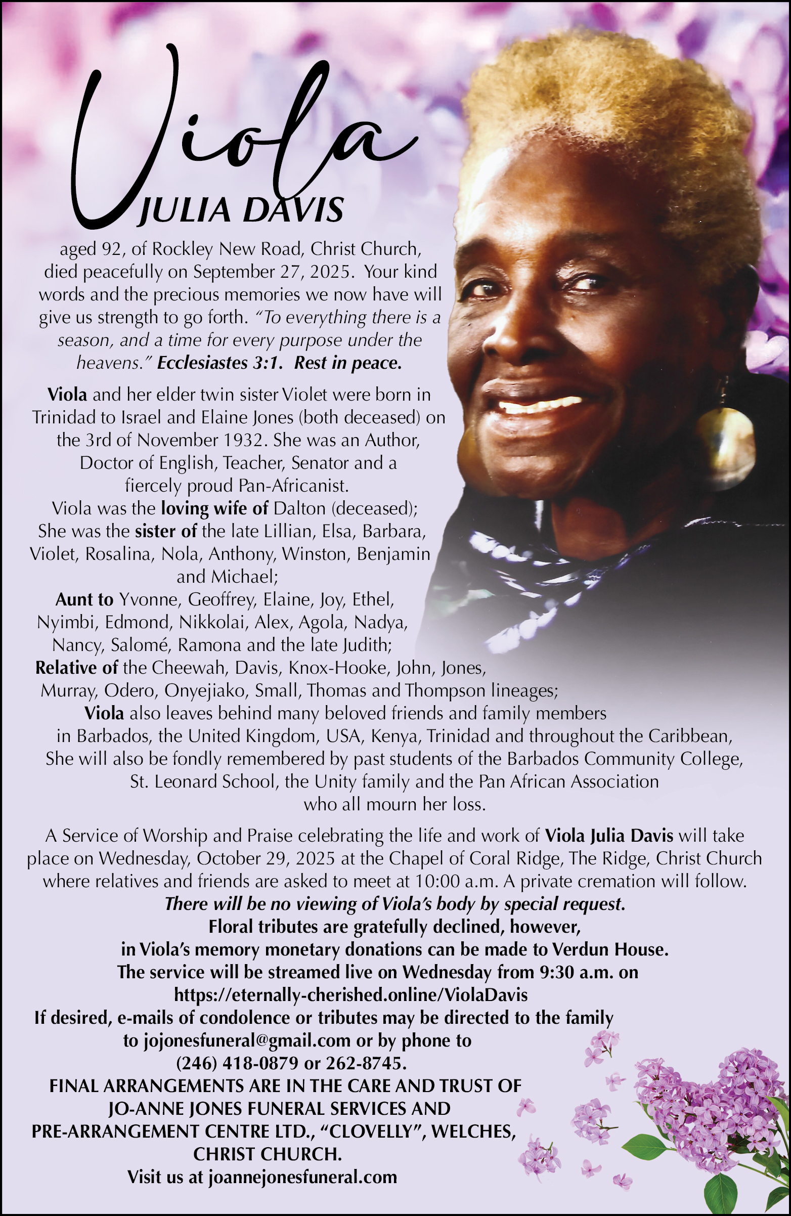 Viola Julia Davis - nationnews.com