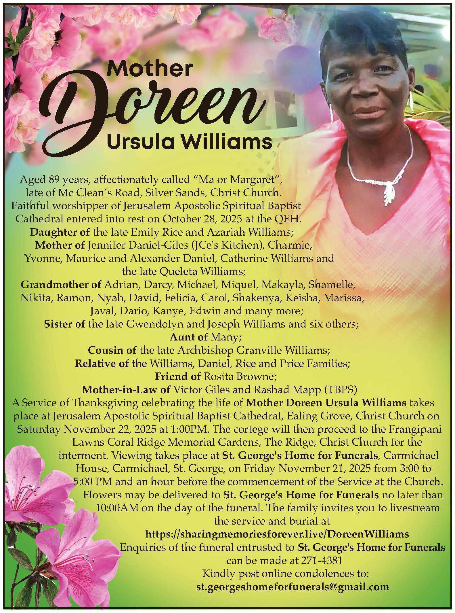 Doreen Williams - nationnews.com