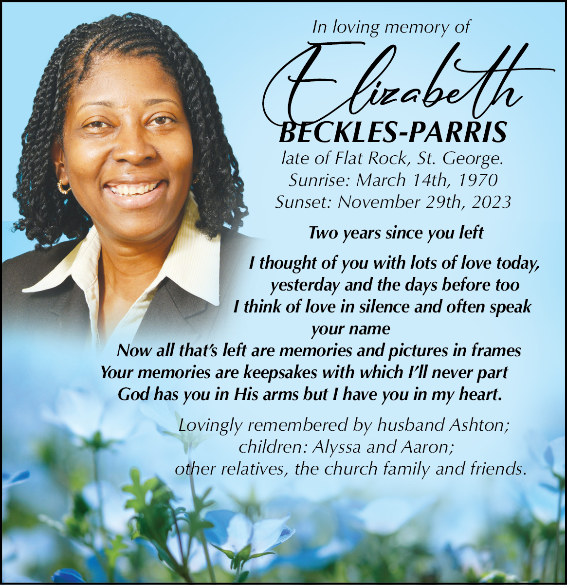 Elizabeth Beckles-Parris - nationnews.com
