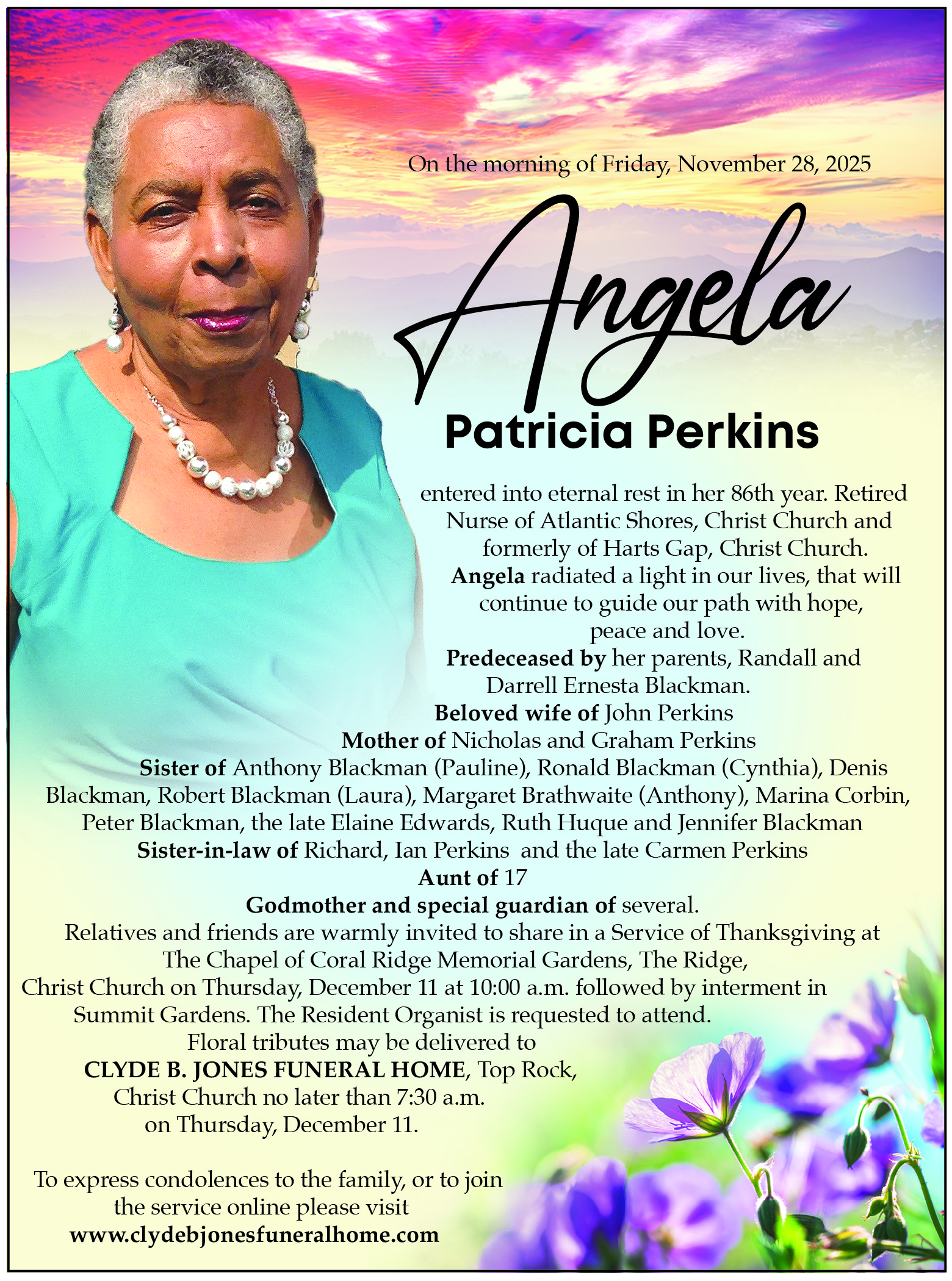 Angela Patricia Perkins - nationnews.com