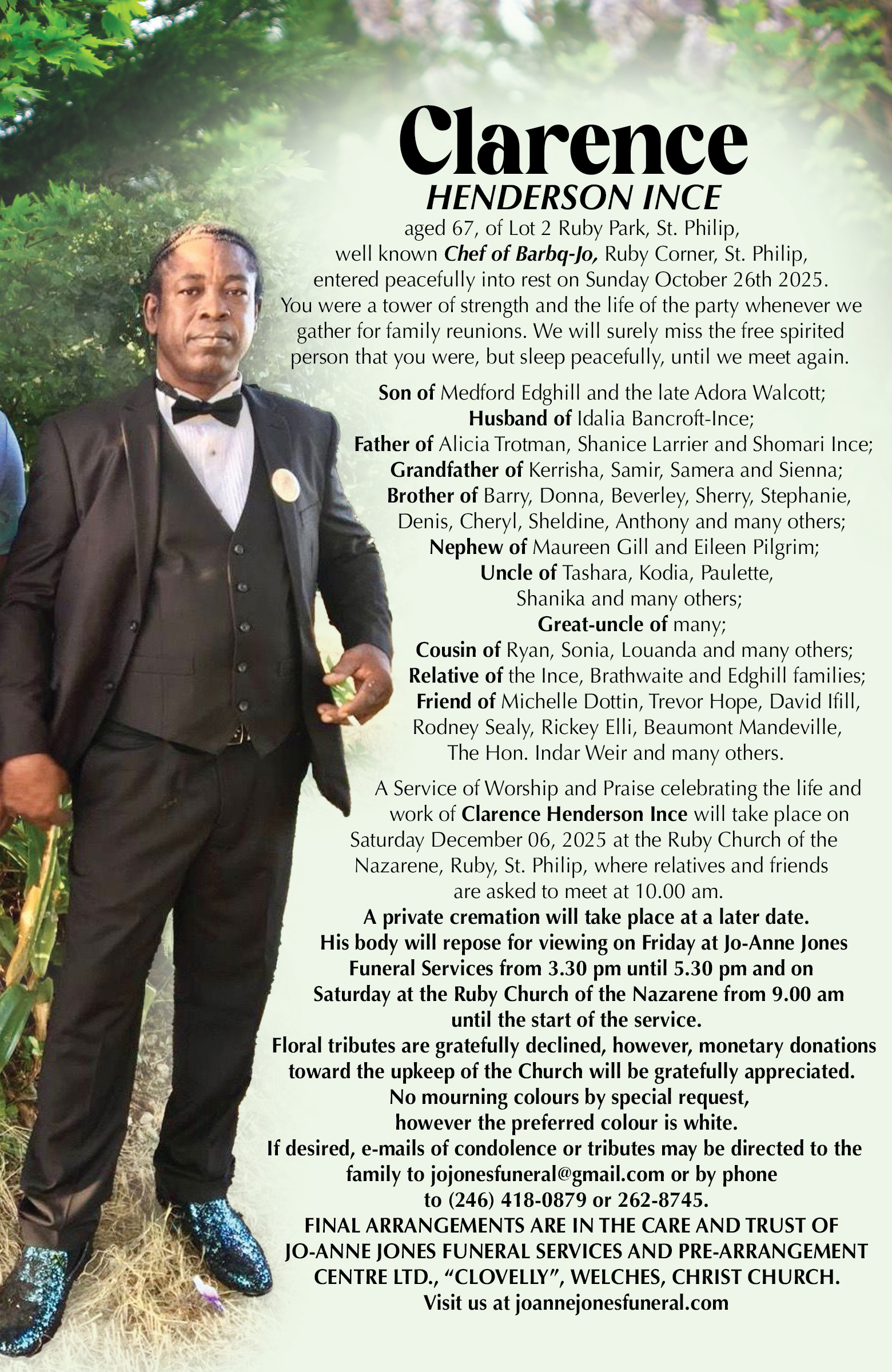 Clarence Henderson Ince - nationnews.com