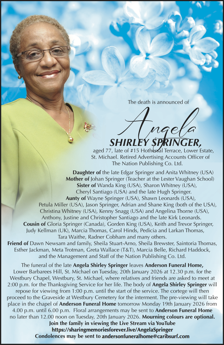 Angela Shirley Springer - nationnews.com