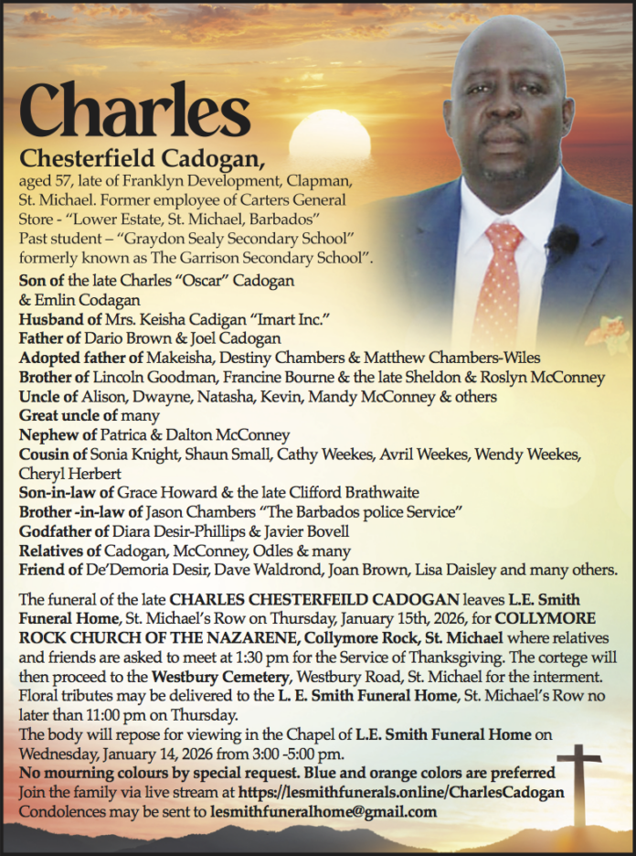 Charles Chesterfield Cadogan - nationnews.com