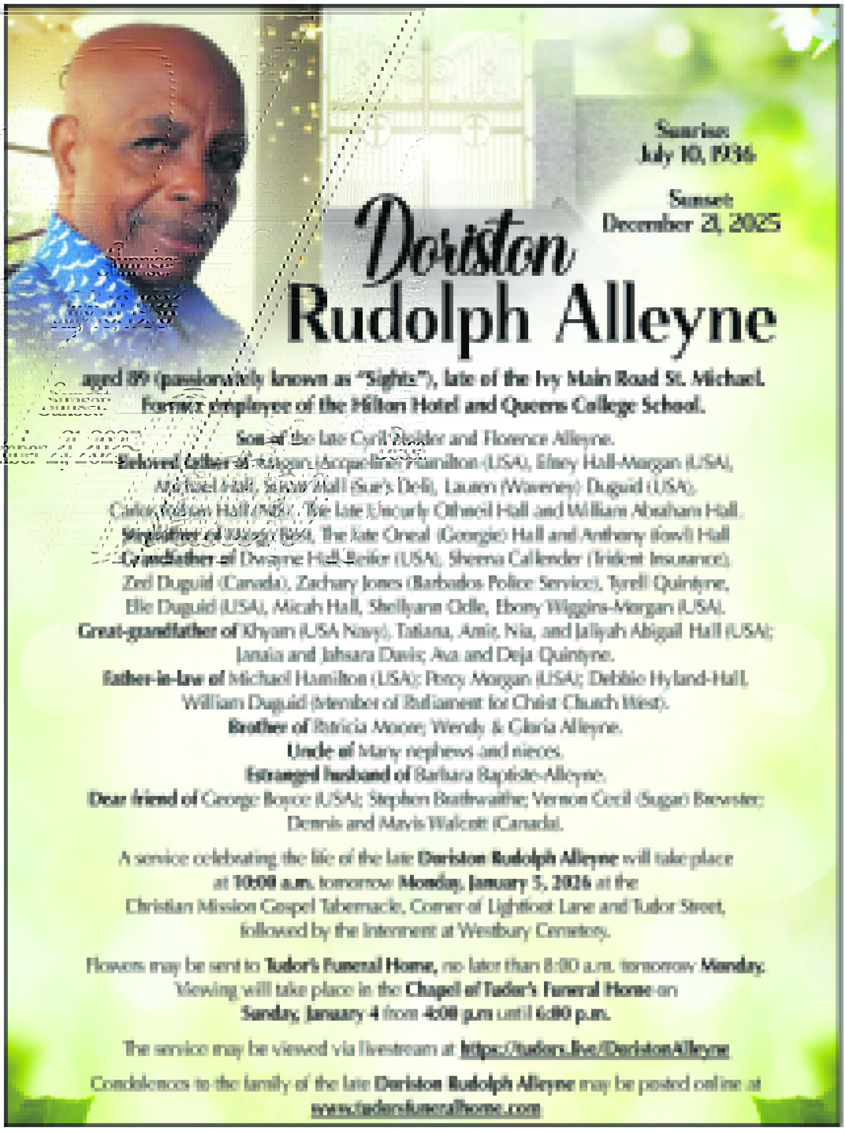 Doriston Rudolph Alleyne - nationnews.com