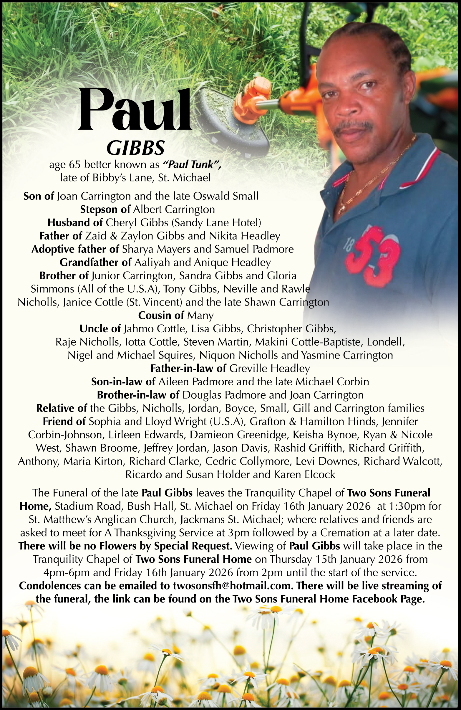 Paul Gibbs - nationnews.com