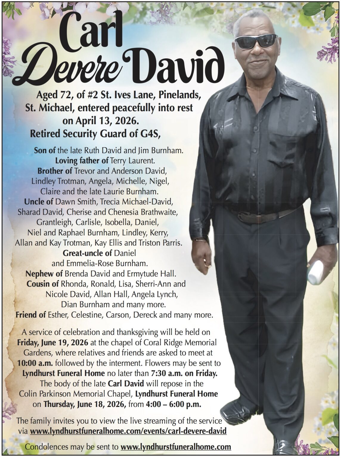 Carl Devere David - nationnews.com