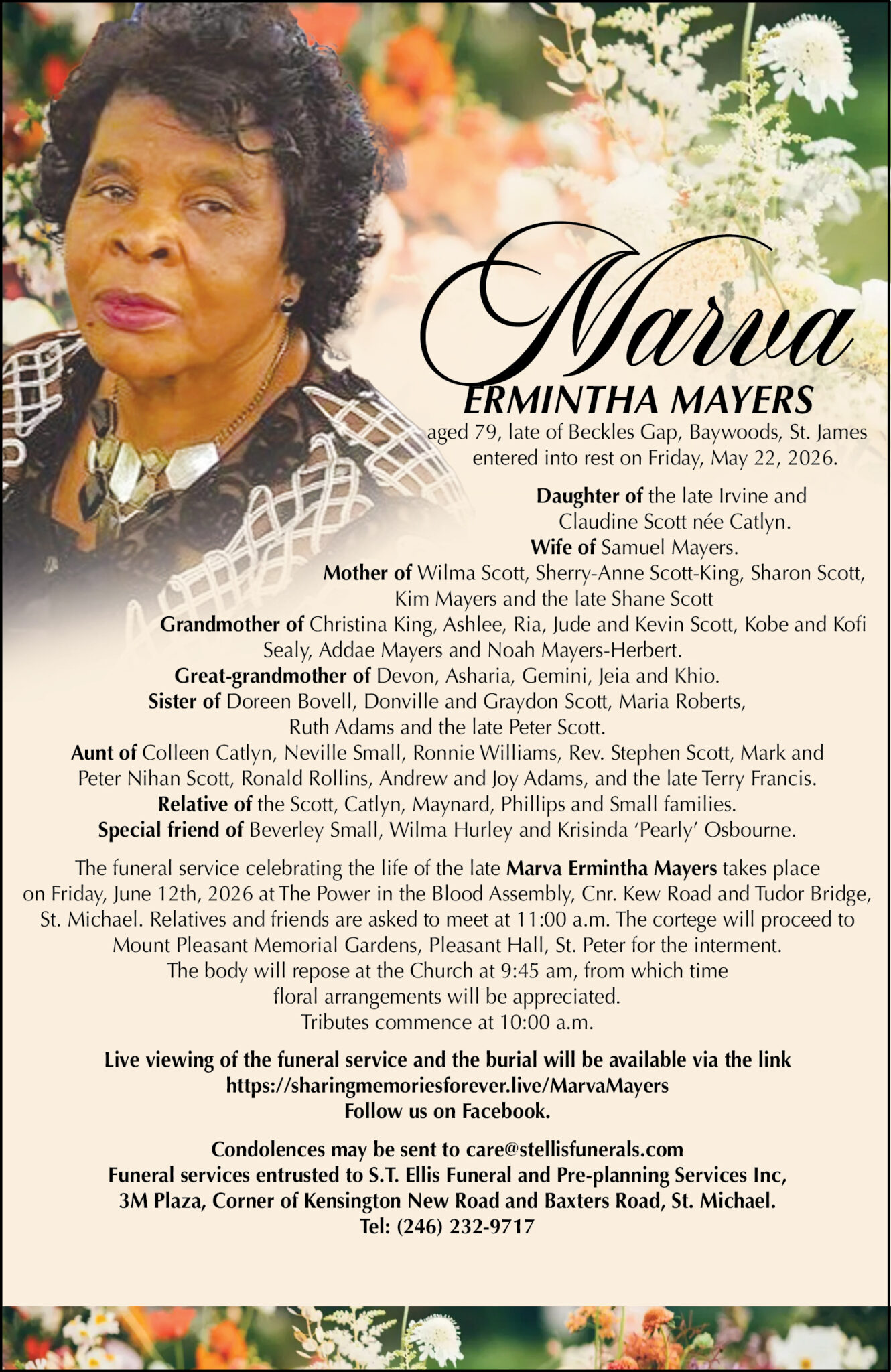 Marva Ermintha Mayers - nationnews.com