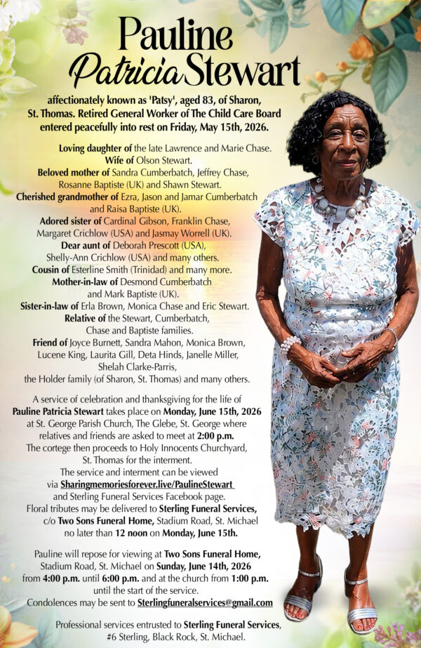 Pauline Patricia Stewart - nationnews.com